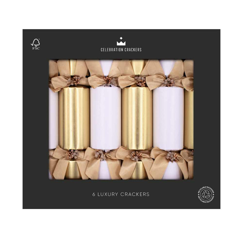 Regency Luxury Crackers & Bonbons - Golden Pin (Set of 6) – Christmas ...